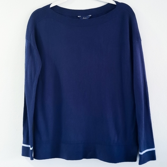Joules | Sweaters | Joules Navy Boat Neck Oversized Sweater 4 | Poshmark